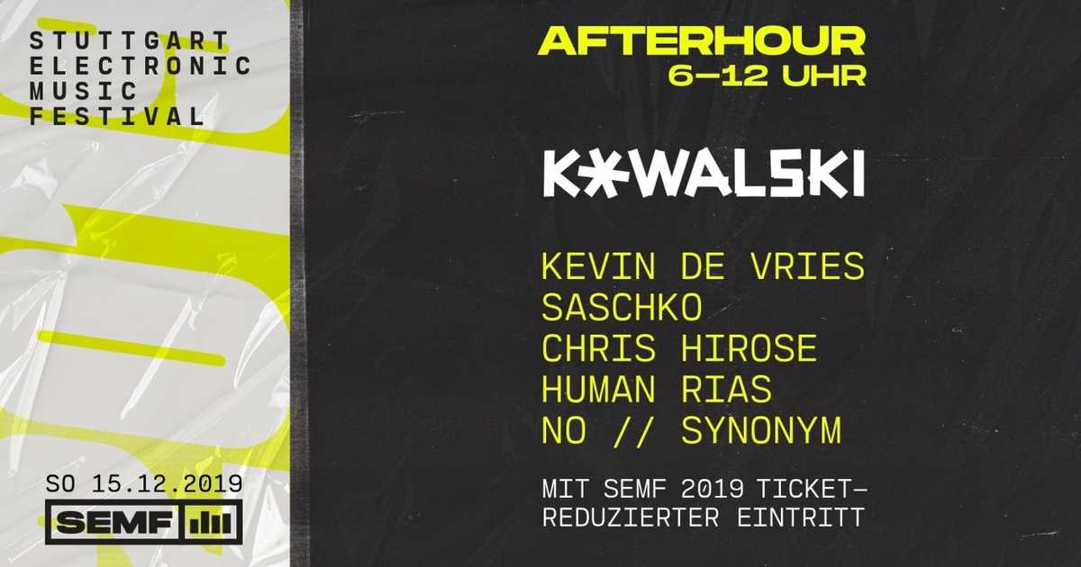 Offizielle Semf 2019 - Afterhour / Kevin de Vries B-Day Bash at ...