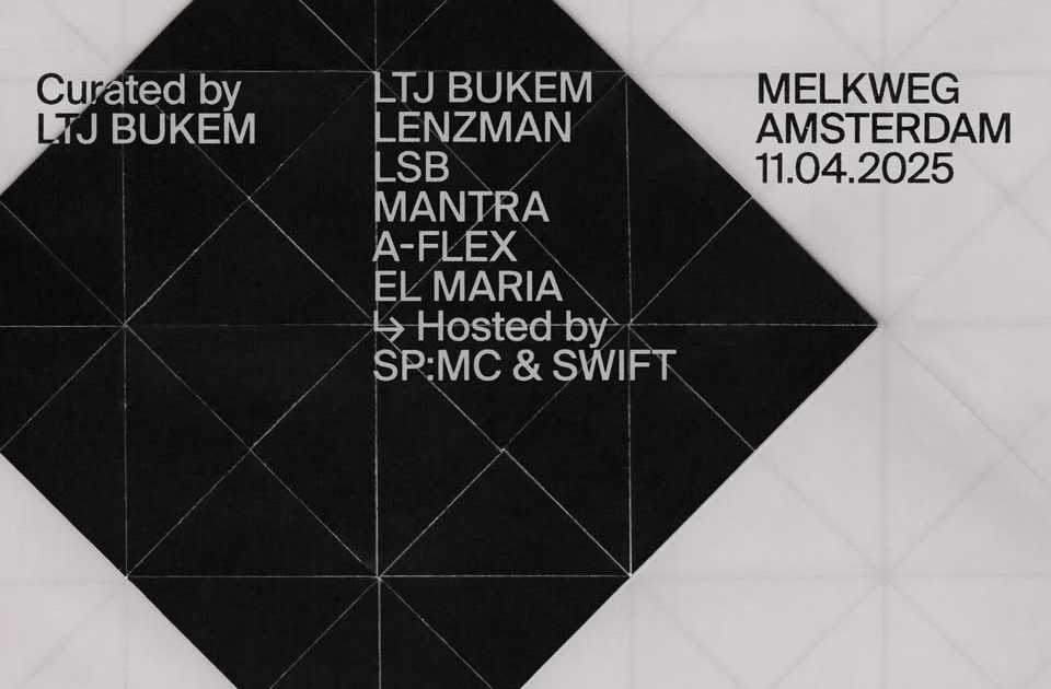 Curated by: LTJ Bukem at Melkweg, Amsterdam