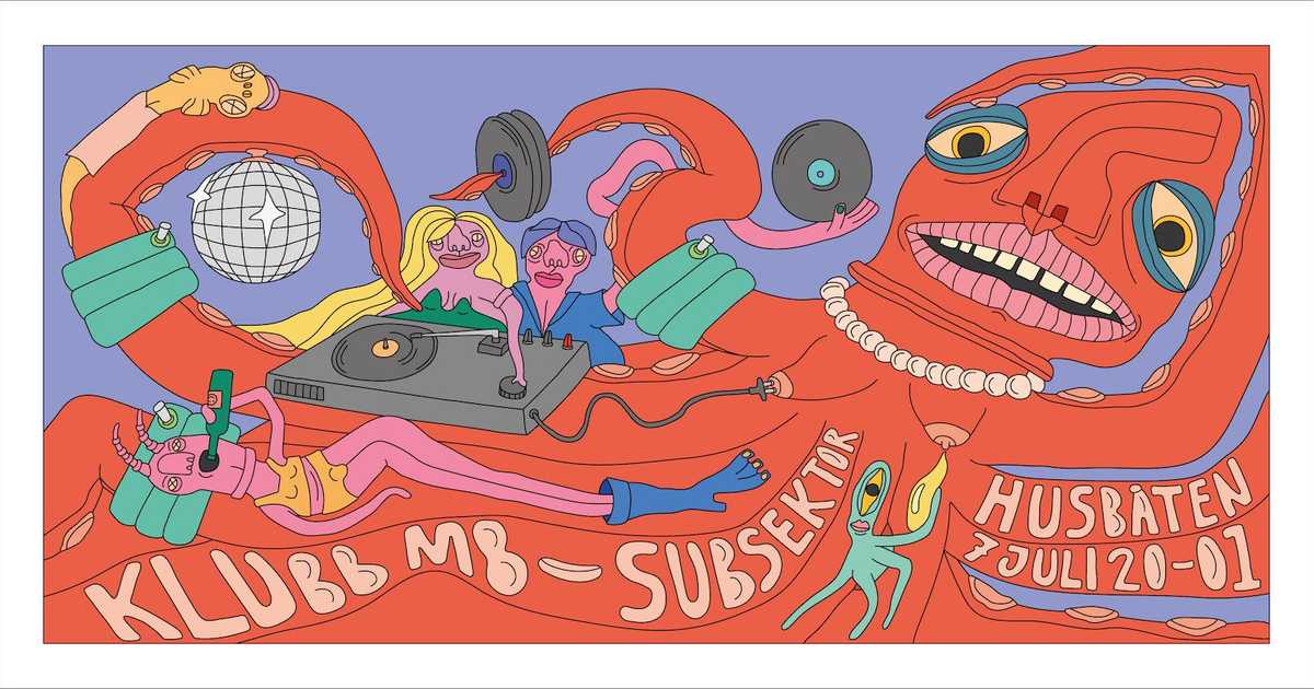 Klubb M8 x Subsektor Boat Party en TBA, Stockholm