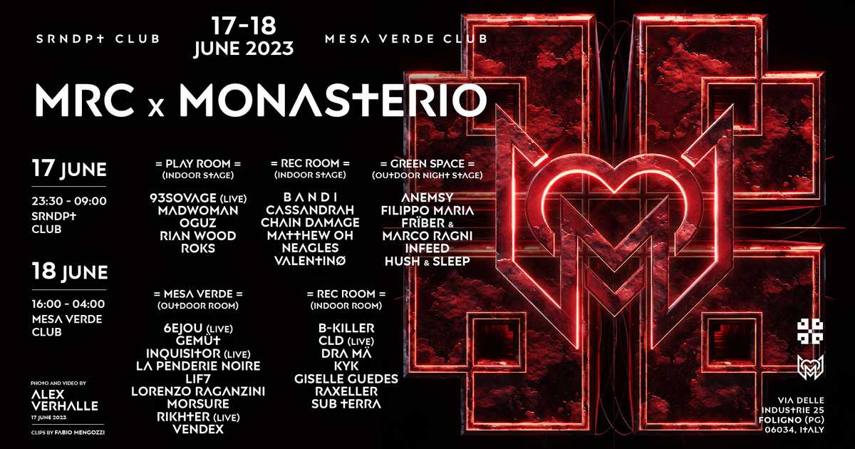 MRC x MONASTERIO (Festival) at Srndpt Club, Central