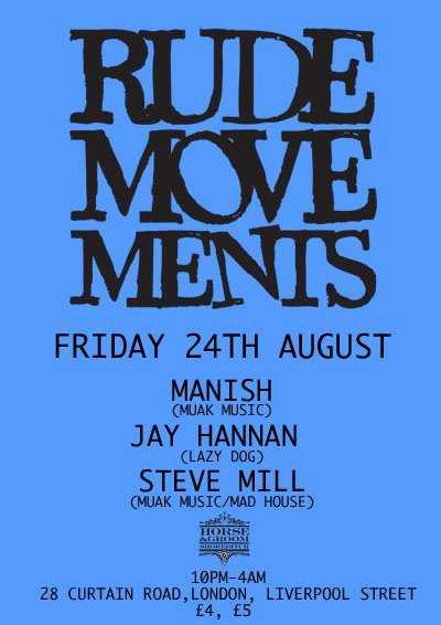 Rude Movements at The Horse & Groom, London
