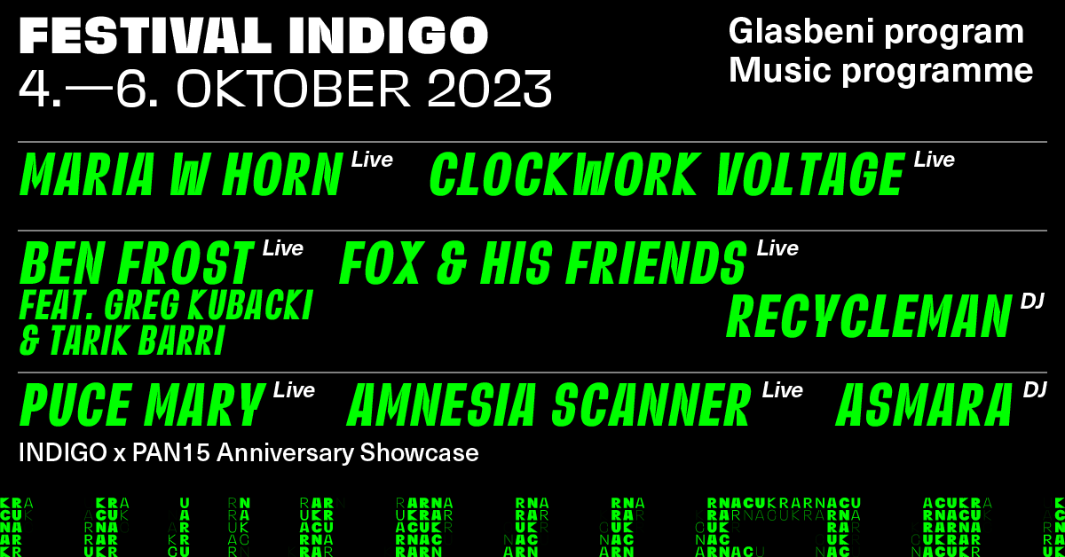 Indigo Festival at Cukrarna Gallery, Slovenia