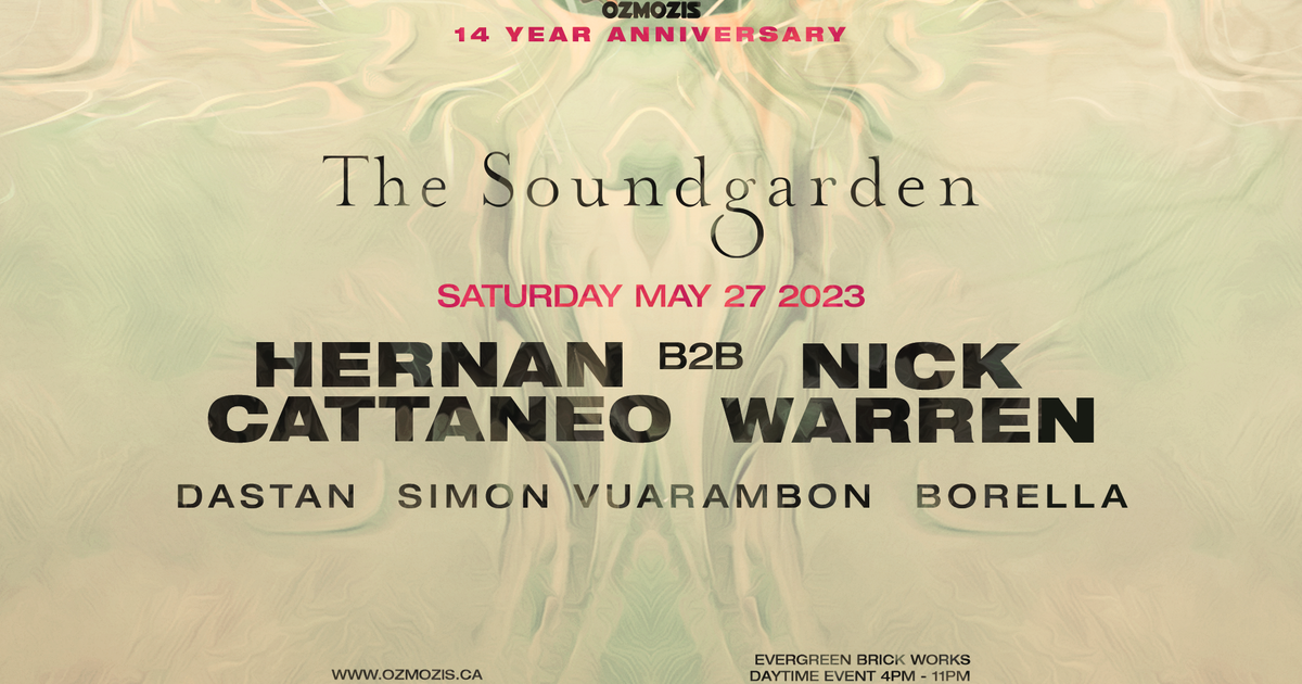 Ozmozis presents The Soundgarden Festival at Evergreen Brick Works, Toronto
