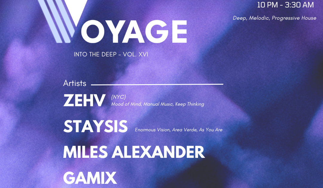 Voyage - Into the Deep Vol. XVI at Ruby Room, Philadelphia