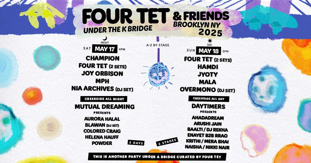 Four Tet & Friends at Under the K Bridge, New York City