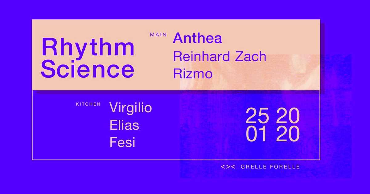 Rhythm Science with Anthea em Grelle Forelle, Vienna