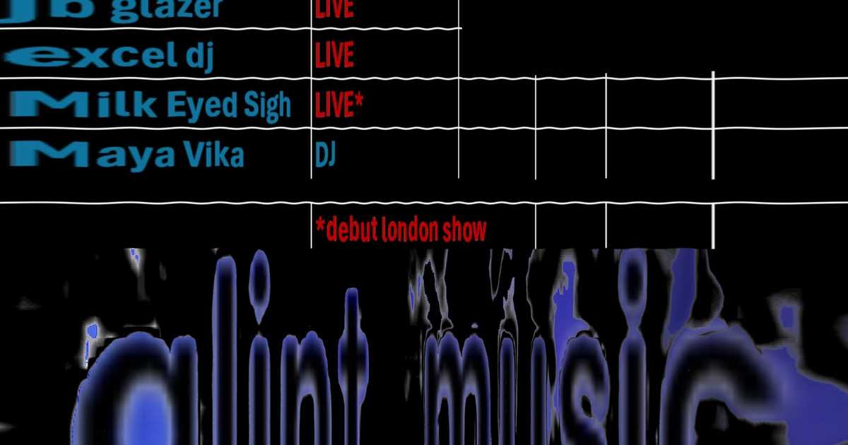 glint music presents: party 4 ((ex.sses)) at Ormside Projects, London