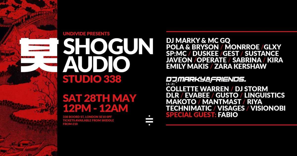 Shogun Audio x DJ Marky & Friends at Studio 338, London