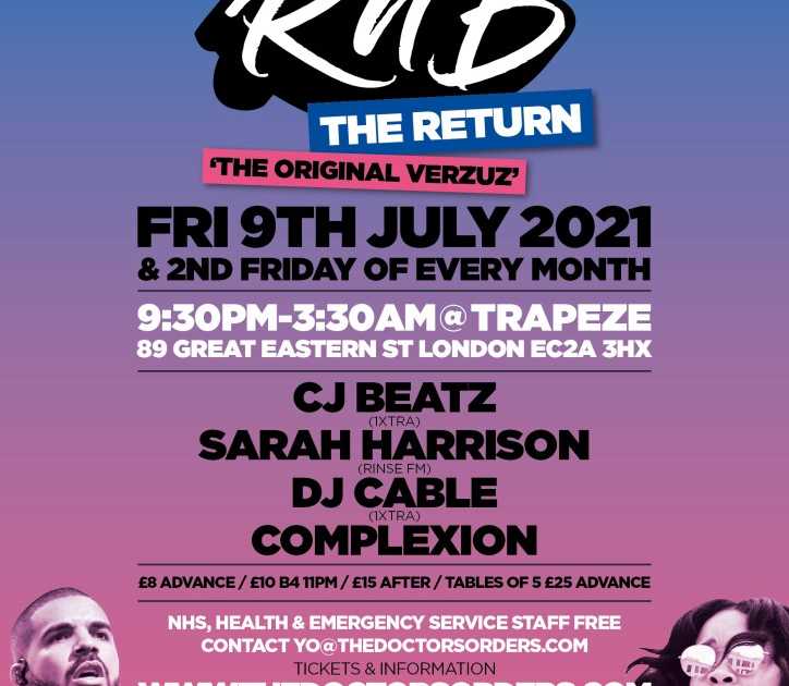 Hip-Hop vs RnB - The Return bei Trapeze Basement, London