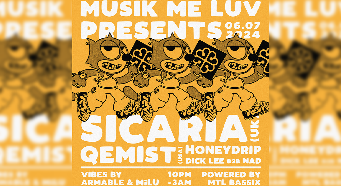 Musik Me Luv presents: SICARIA (UK) & Qemist (USA) at Resto-Pub 100 ...