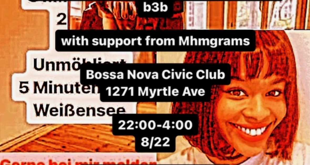 JADALAREIGN b3b Christian Tokyo b3b Devoye, MHMGRAMS at Bossa Nova ...