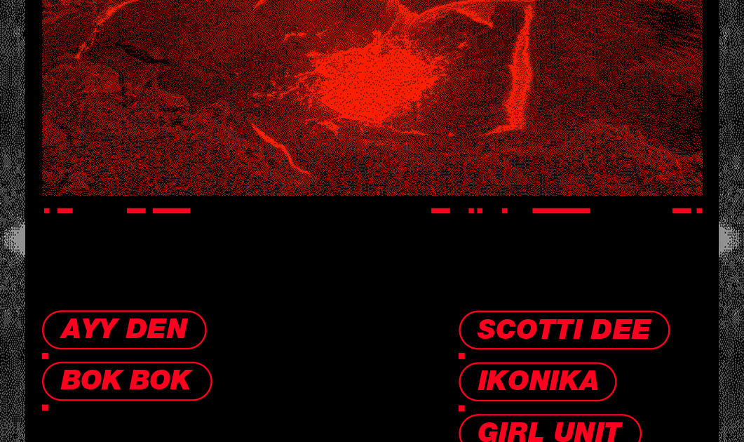 Night Slugs: Bok Bok / Ikonika / Girl Unit / Scotti Dee / Ayy Den at The White Hotel, Manchester