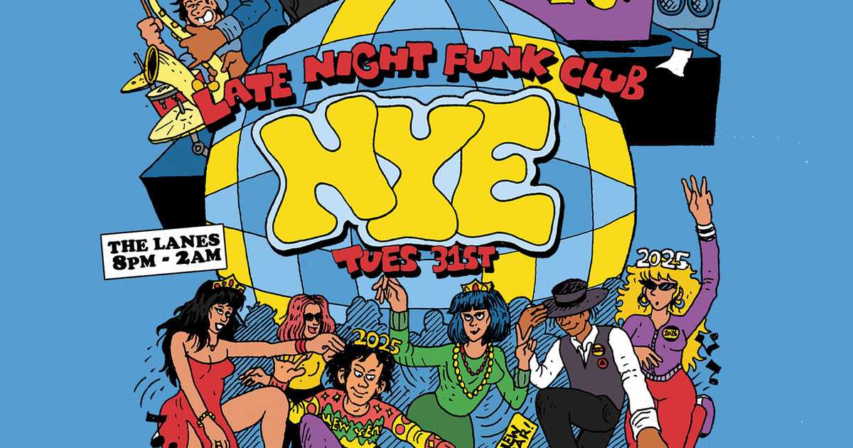 LATE NIGHT FUNK CLUB NYE: 2 FUNKY BANDS + DJS at The Lanes, Bristol