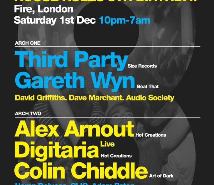 Mixmag presents Third Party, Gareth Wyn, Alex Arnout, Digitaria Live ...