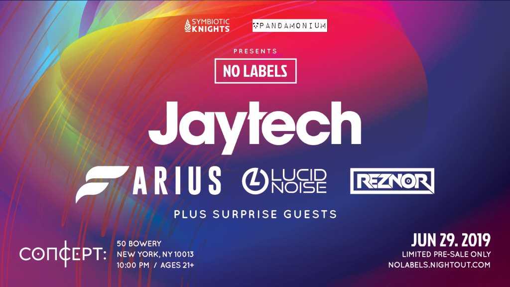 No Labels: Jaytech, Farius, Lucid Noise & Reznor at Concept, New York