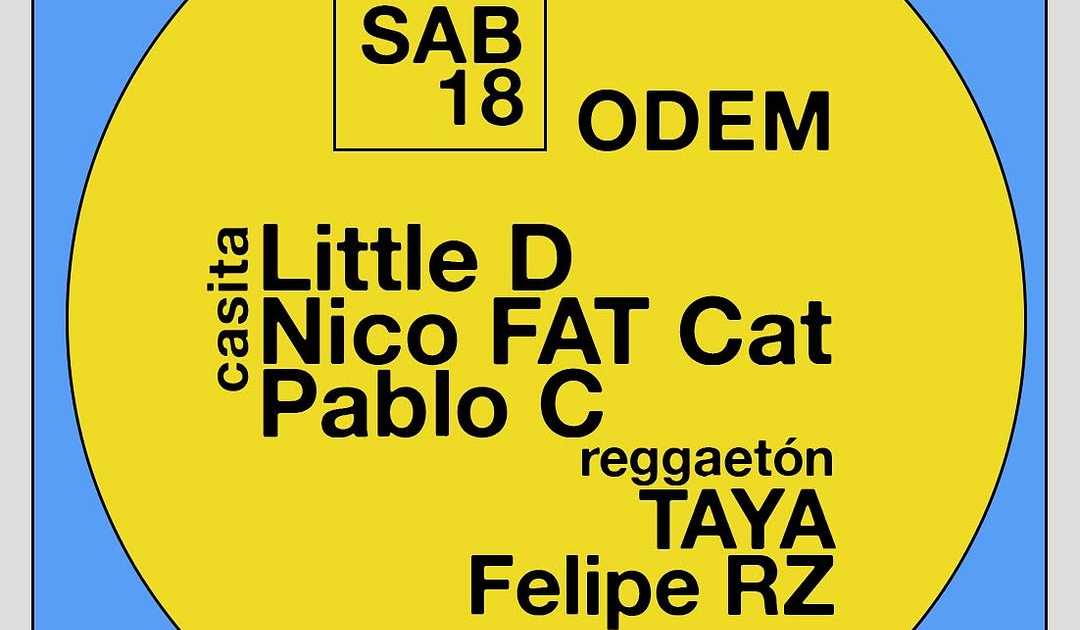 Little D / Nico FAT Cat / Pablo C en Odem, Bogotá