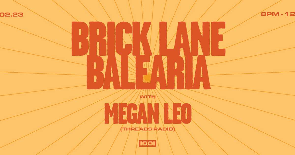 Brick Lane Balearia with Megan Leo at Cafe 1001, London