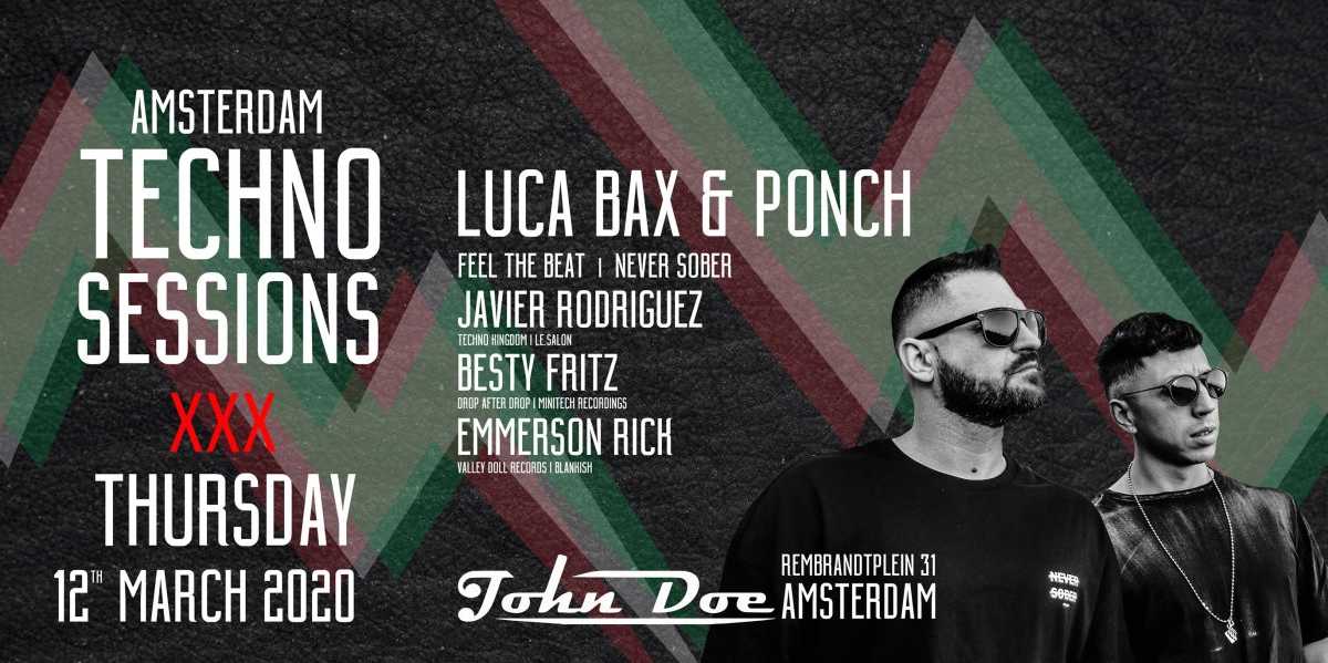 Amsterdam Techno Sessions I Limited to a max of 99 PAX a John Doe ...