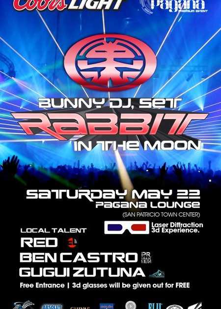 Rabbit In The Moon (Dj Set) Saturday May 22th at Pagana, Puerto Rico