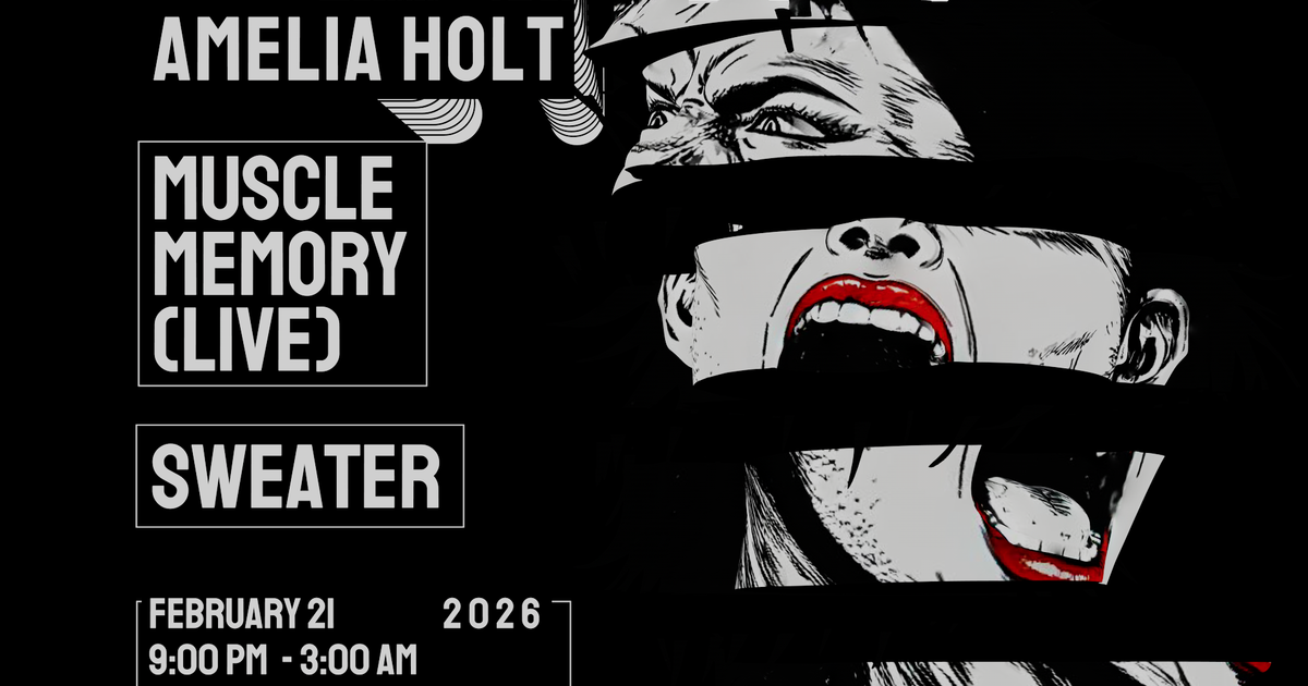 BUMP presents: Amelia Holt, Muscle Memory (LIVE) Sweater at Warehouse ...