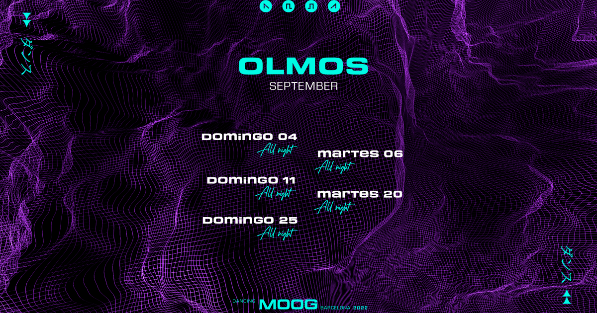 Olmos (MOOG Club) #losdomingossondeolmos at Moog Club, Barcelona