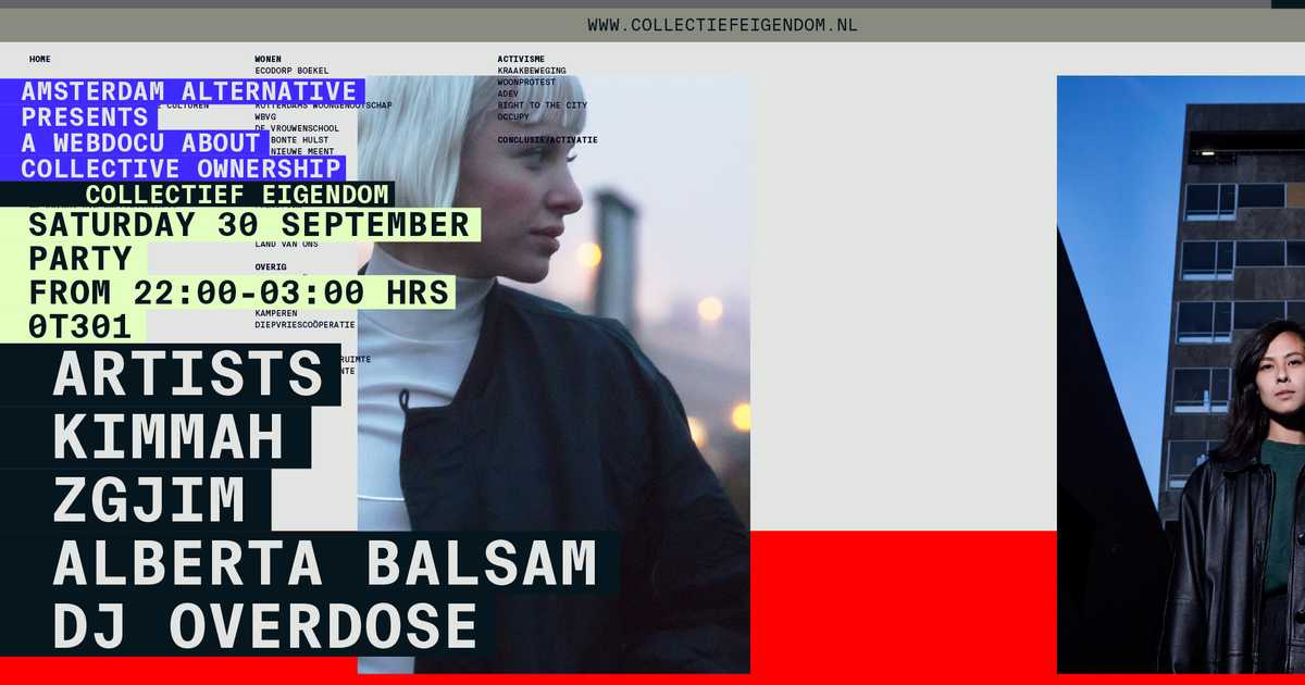 AA Launch Party - Webdocu Collective Ownership at OT301, Amsterdam