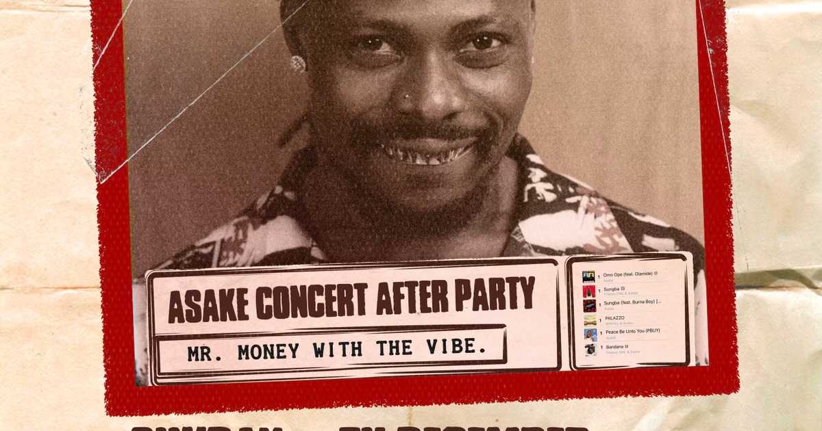 Asake Concert After Party at Hatch Club, London