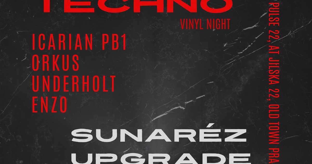 VINYL NIGHT: PURE TECHNO EXPERIENCE at Music Club Pulse 22, Prague