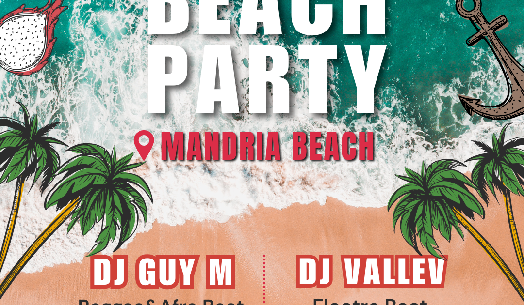 Summer Beach Party at Mandria Beach bar, Cyprus