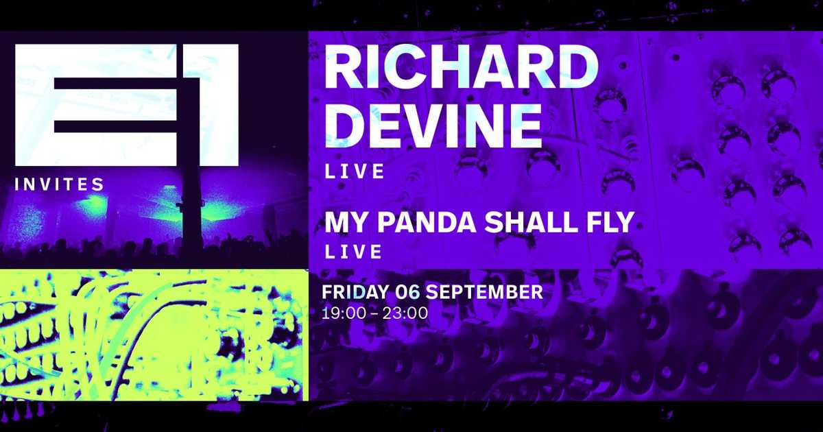 Richard Devine (Live) bij E1, London