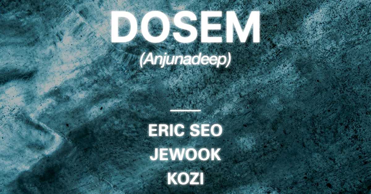 Finches presents Dosem (Anjunadeep) at TBA - S-Factory Sector C #201, Seoul