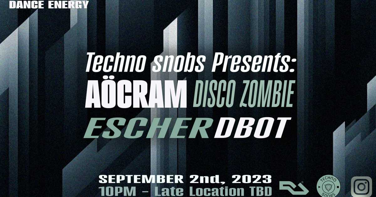 Techno Snobs presents: Aöcram at TBA - Phoenix, Arizona