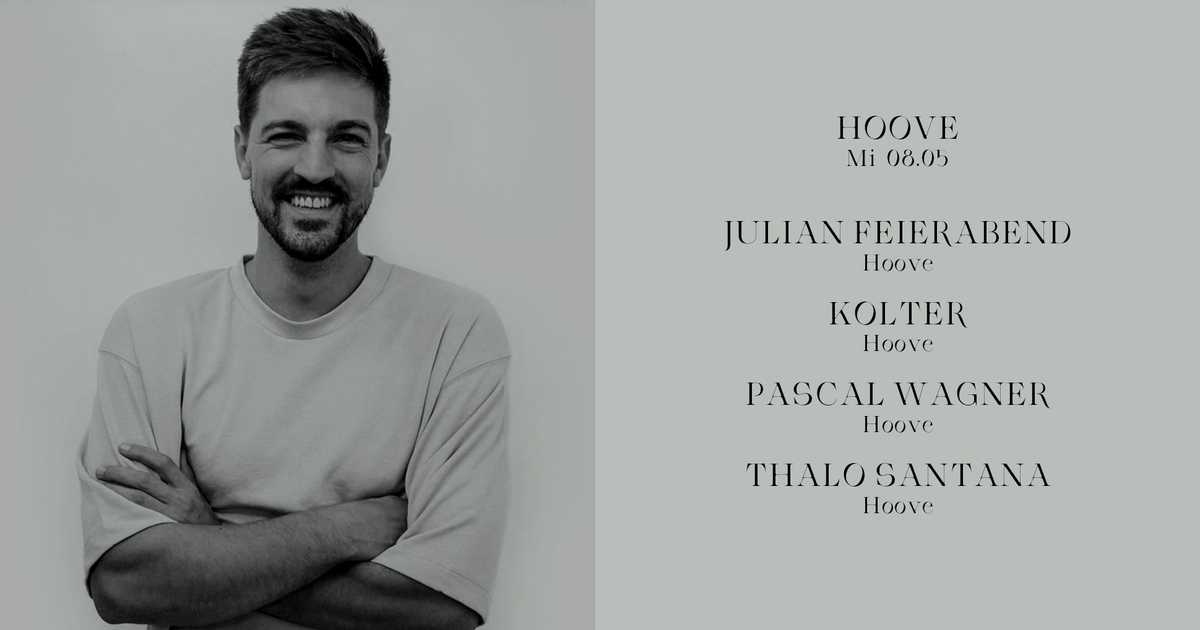 HOOVE with Julian Feierabend, Kolter, Pascal Wagner & Thalo Santana at Gewölbe, Cologne
