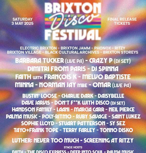 Brixton Disco Festival 2025 at Various Venues, London