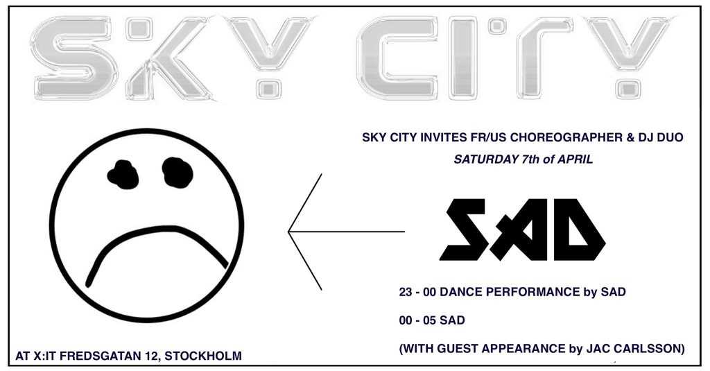 Sky City - SAD, Dance Turns Into DJ set at F12, Stockholm