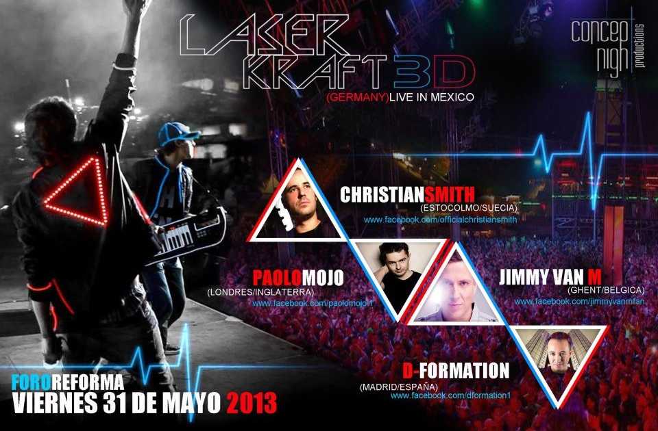 Laserkraft 3D at Fora Reforma, Mexico City