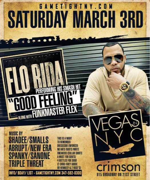 Flo Rida with Funk Master Flex - Live - em Crimson, New York City
