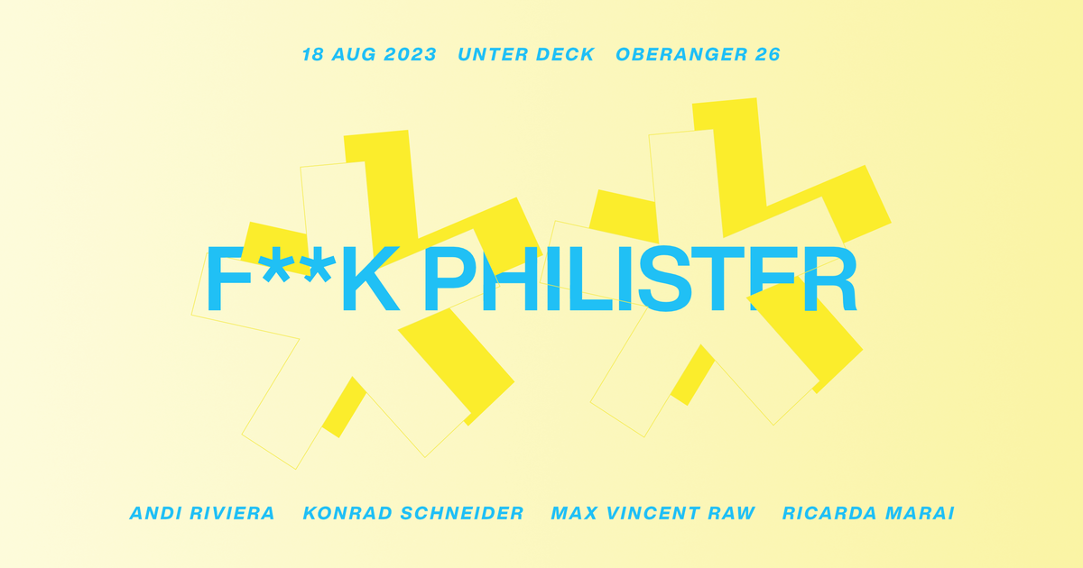F**K PHILISTER at Unter Deck, Munich