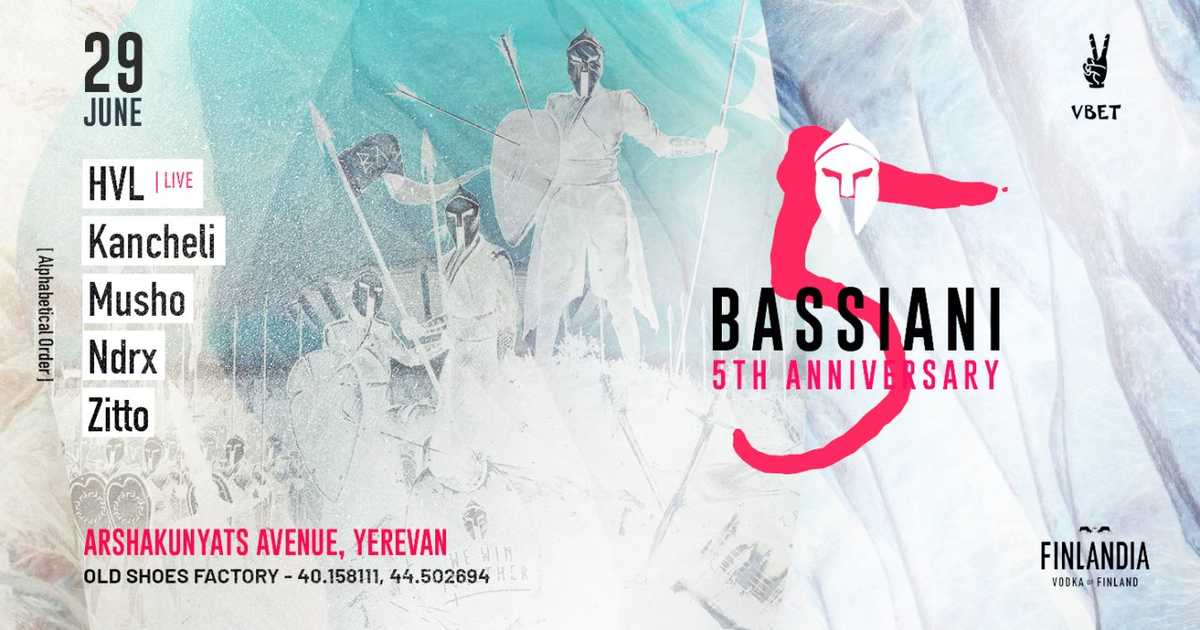29 June • Bassiani 5th Anniversary • Yerevan, Armenia at Old Shoes ...