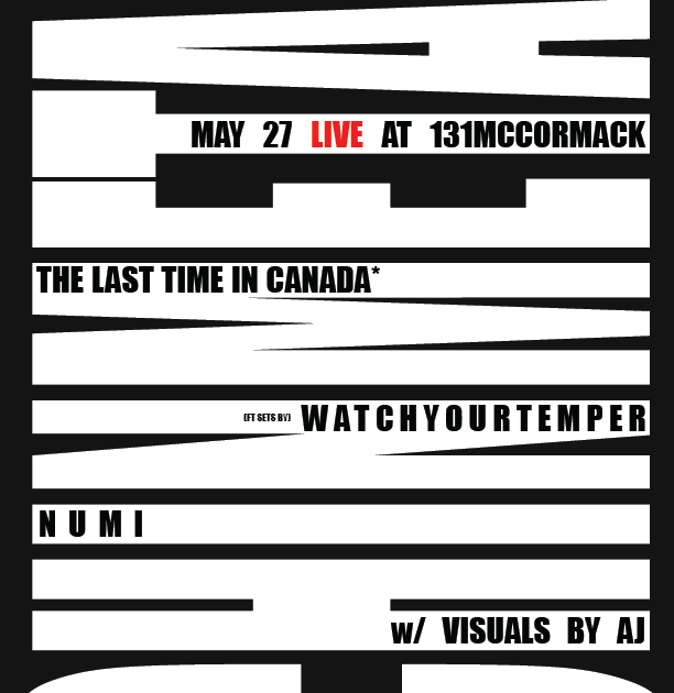 CHINMETAL: THE LAST TIME IN CANADA* at 131 Mccormack St, Toronto