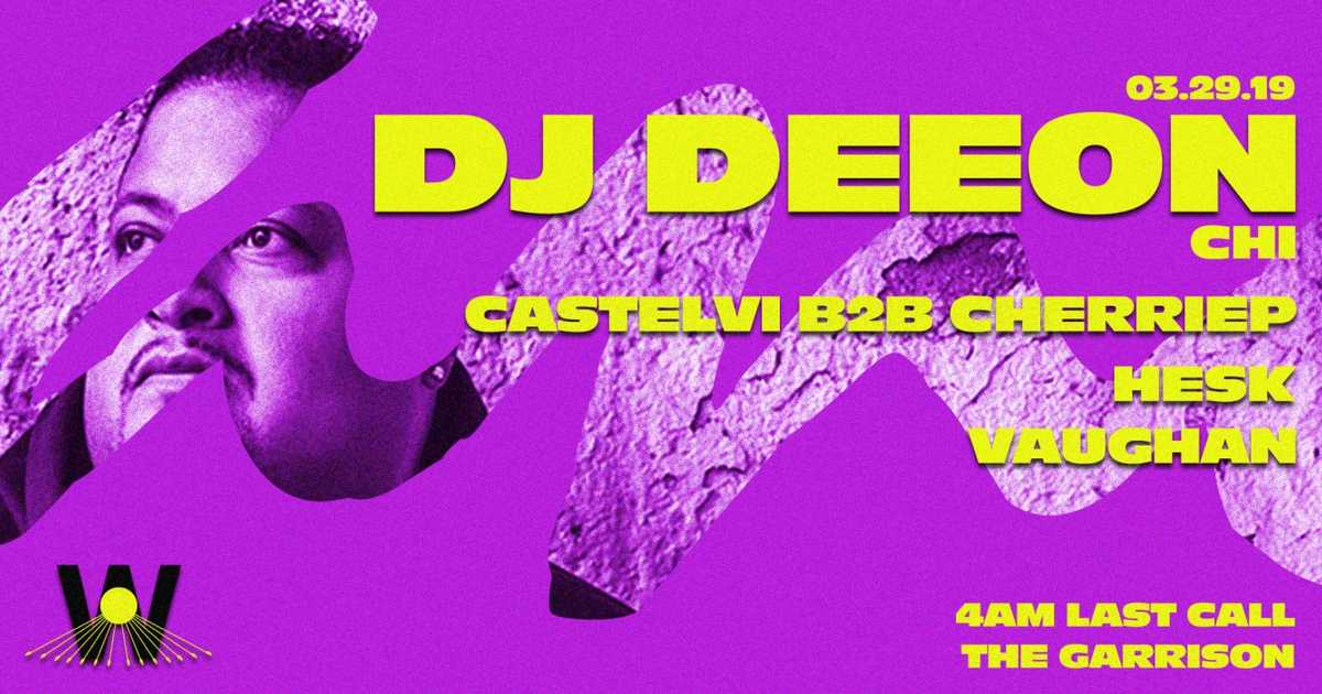 Walmer presents: DJ Deeon bei The Garrison, Toronto