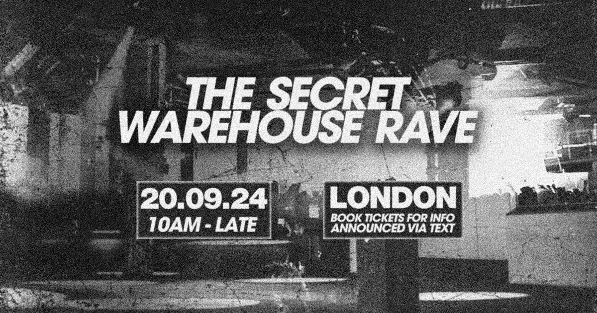 Back to Life Warehouse Rave at 26 Leake Street, London
