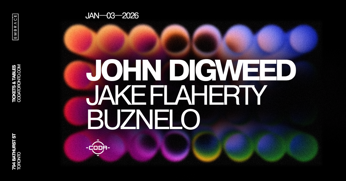John Digweed at Coda, Toronto