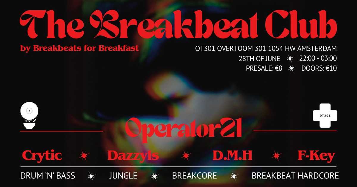 The Breakbeat Club at OT301, Amsterdam