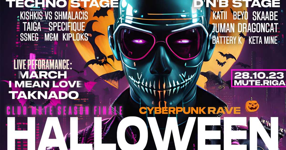 CYBERPUNK HALLOWEEN RAVE: CLUB MUTE SEASON FINAL FT.RAVE NATION at TBA ...