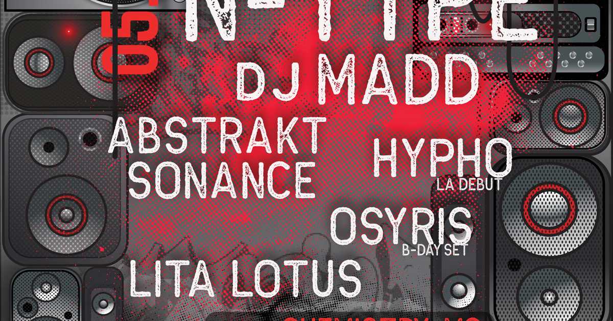 B-Side presents Eyes Down 360 ft N-Type, DJ Madd, Abstrakt Sonance ...