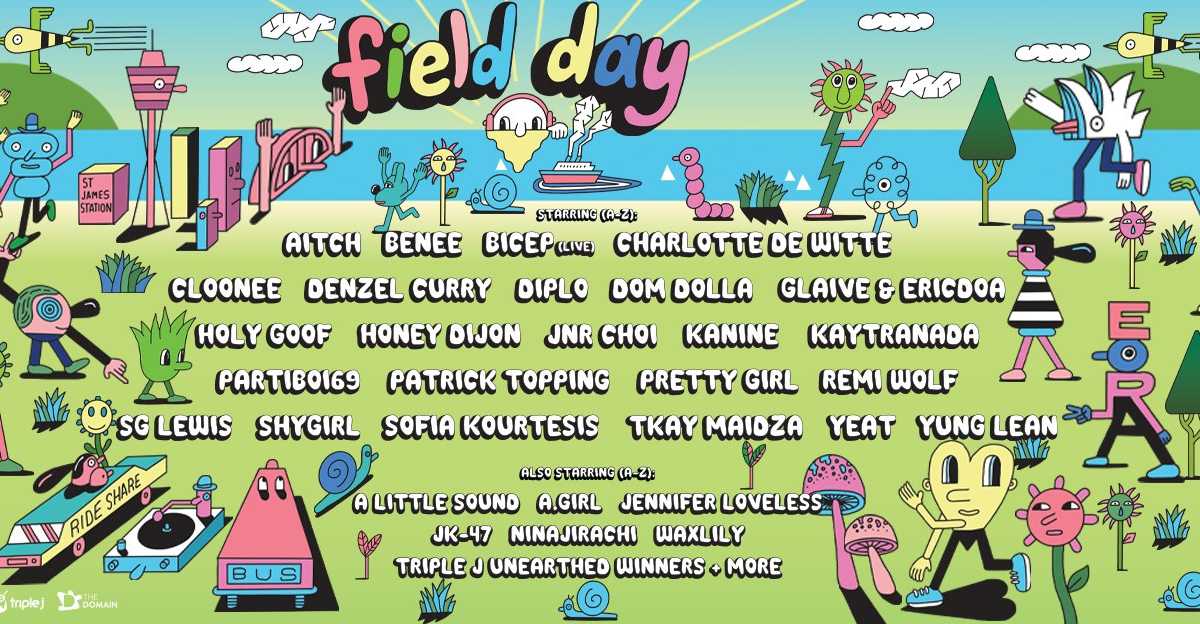 Field Day 2023 em The Domain, Sydney