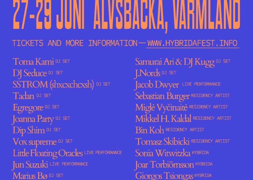 Hybrida Fest 2024 at TBA - Älvsbacka, Sweden