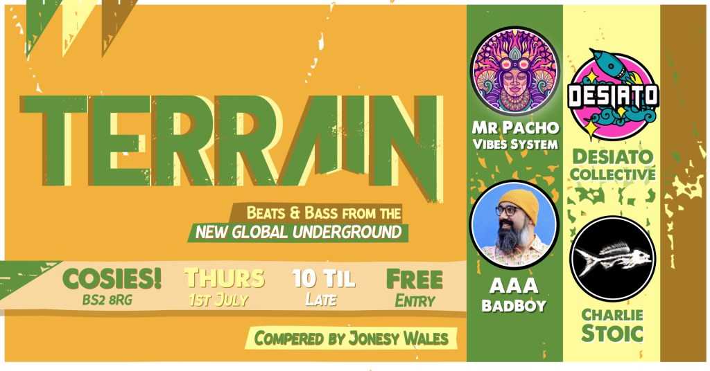 Terrain - Global Beats and Bass at Cosies, Bristol