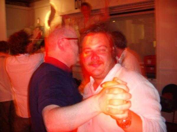 Dufte Fete, weil Carsten „Erobique' Meyer und Finn Johannsen legen auf at Monarch, Berlin